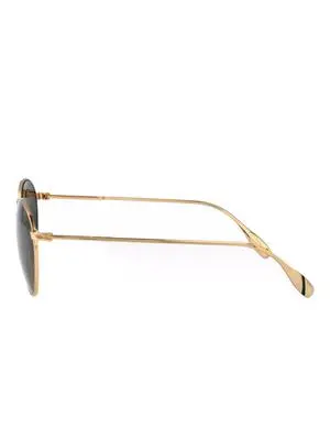 POLO RALPH LAUREN EYEWEAR Gold-tone Round Frame Sunglasses