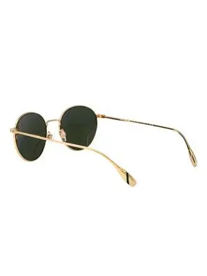POLO RALPH LAUREN EYEWEAR Gold-tone Round Frame Sunglasses