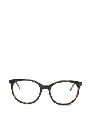 Saint Laurent Tortoiseshell-effect Cat-eye Glasses - Brown