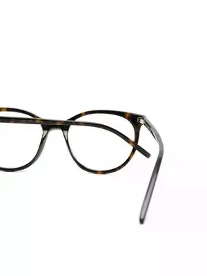 Saint Laurent Tortoiseshell-effect Cat-eye Glasses