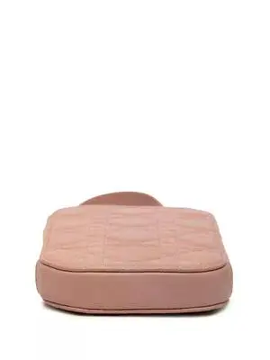 Dior 2023 Lambskin Cannage Lady Phone Holder Satchel - Pink