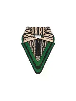 Dries Van Noten Jacquard Wool Collar