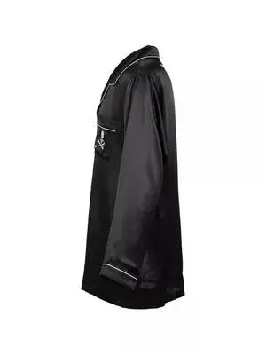 MASTERMIND WORLD Skull-embroidered Silk Pajama