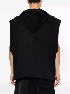 THOM KROM Sleeveless Zip-up Hoodie