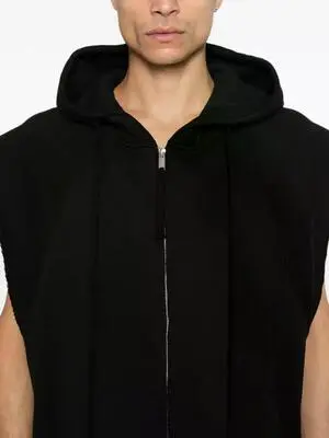 THOM KROM Sleeveless Zip-up Hoodie