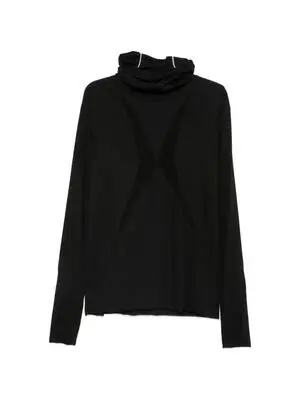 THOM KROM Funnel-neck Thumb-slot T-shirt