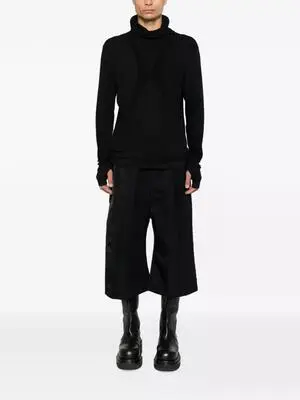 THOM KROM Funnel-neck Thumb-slot T-shirt
