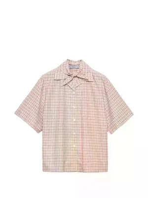 Prada Madras Fabric Bowling Shirt