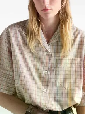 Prada Madras Fabric Bowling Shirt