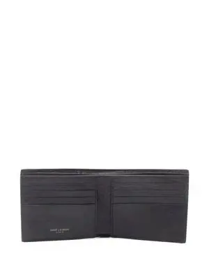 Saint Laurent 2020s Monogram Crocodile-effect Wallet