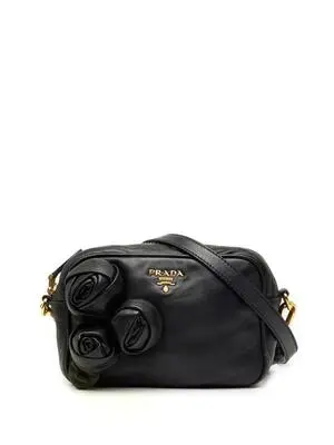 Prada Nappa Leather Rosette Crossbody Bag