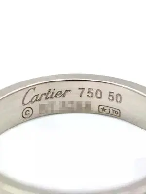 Cartier 18k White Gold Mini Love Ring - Silver