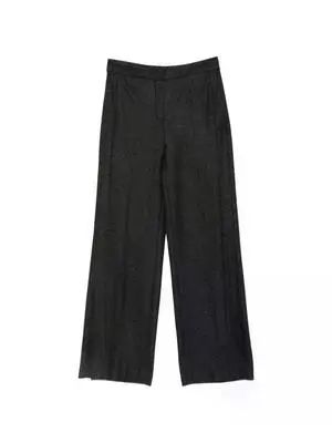 LUISA CERANO Flannel Wide-leg Trousers