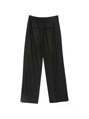 LUISA CERANO Flannel Wide-leg Trousers