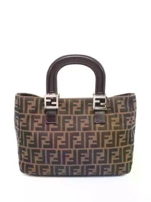 Fendi 2000s Zucca Tote Bag - Brown
