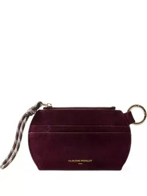 Claudie Pierlot Suede Zipped Card Holder
