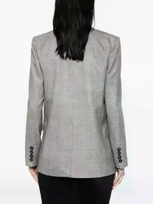 ERMANNO FIRENZE Prince Of Wales Check Double-breasted Jacket