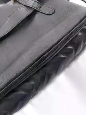 Fendi Ff Embossed Leather Belt Bag
