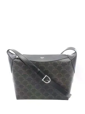 Celine 2020-2026 Triomphe Coated Canvas Harry Bag Shoulder Bag