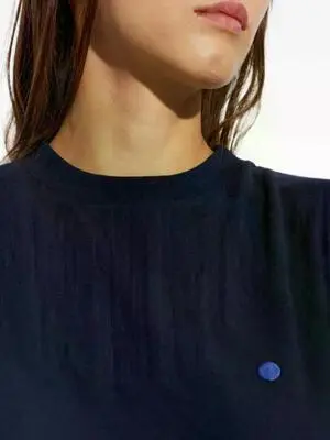 JIL SANDER Logo Embroidered T-shirt