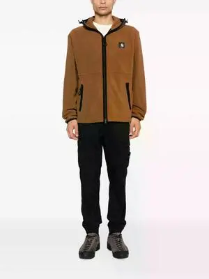 Carhartt Work In Progress Logo-patch Fleece Hooded Jacket