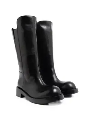 ANN DEMEULEMEESTER Leather Pull-on Boots