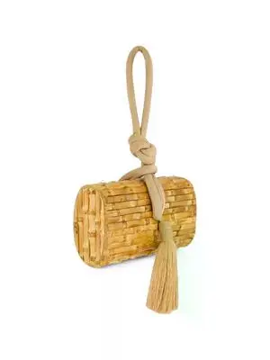 Glorinha Paranagua Tanit Bamboo Clutch Bag