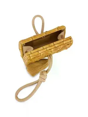 Glorinha Paranagua Tanit Bamboo Clutch Bag