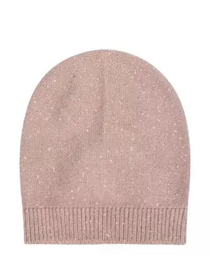 Fabiana Filippi Sequin Embellished Beanie - Pink