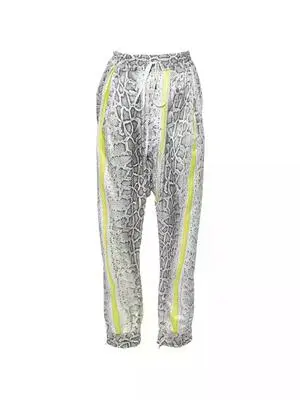 Roberto Cavalli Snake-print Drawstring Trousers
