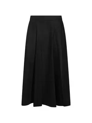 Max Mara Pleated A-line Midi Skirt