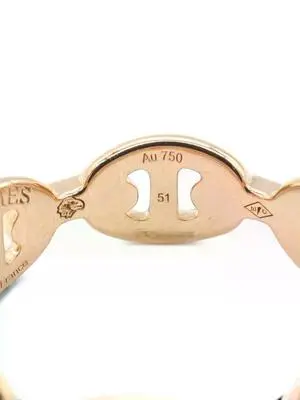 Hermès 2010s Chaîne D'ancre Enchêne Pm Ring In Rose