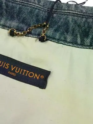 LOUIS VUITTON 2010s Monogram Embossed Denim Shirt