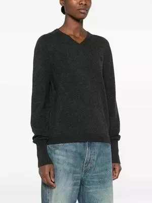 Gucci V-neck Logo-embroidered Sweater