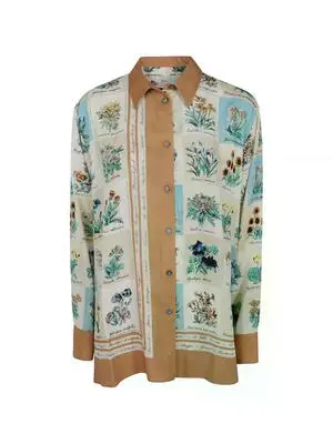 Paul Smith Floral Scarf Print Viscose Shirt