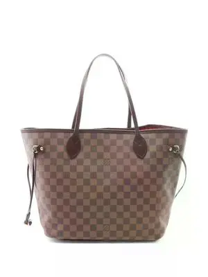 LOUIS VUITTON Damier Ebene Neverfull Mm Tote Bag - Brown