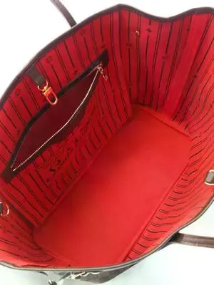 LOUIS VUITTON Damier Ebene Neverfull Mm Tote Bag