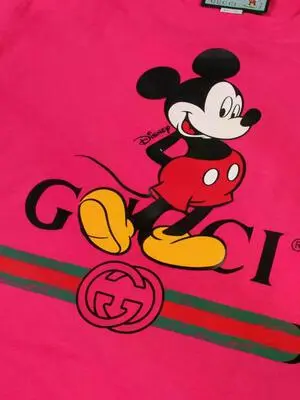 Gucci X Disney 2010s Mickey Mouse Logo-print T-shirt