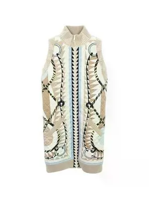 Hermès 2010s Scarf-print Down Gilet