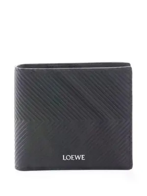 Loewe 2020s Leather Bifold Wallet - Black