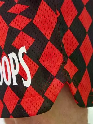 PUMA Hoops Diamond-print Track Shorts