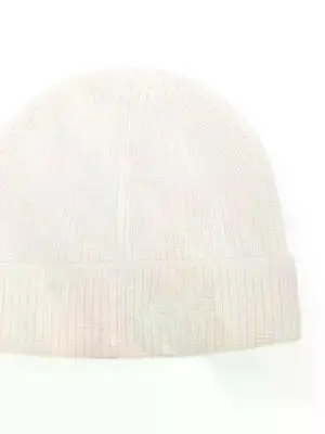 Tagliatore Grouse Logo Beanie - White