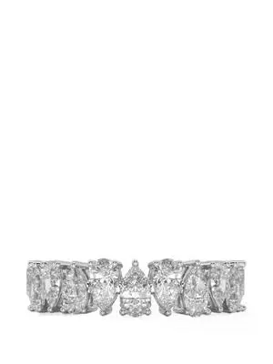 SOLO FOR DIAMONDS Pear-cut Diamond Eternity Ring - Silver