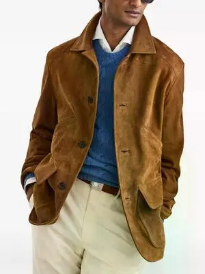 Ralph Lauren Purple Label Hand Utility Suede Jacket
