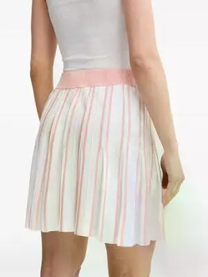 Guess Pleated Striped Mini Skirt