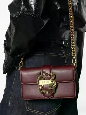 Just Cavalli Snake-plaque Cross Body Bag