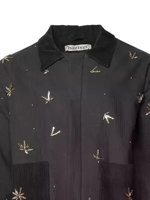 BAZISZT Embellished Corduroy Jacket
