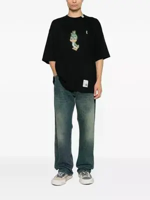 Mihara Yasuhiro Leon-print T-shirt