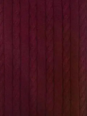 HUGENBERG Cable-knit Scarf - Red