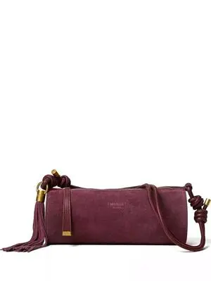 TWINSET Suede Cylinder Bag With Tassel Accent
